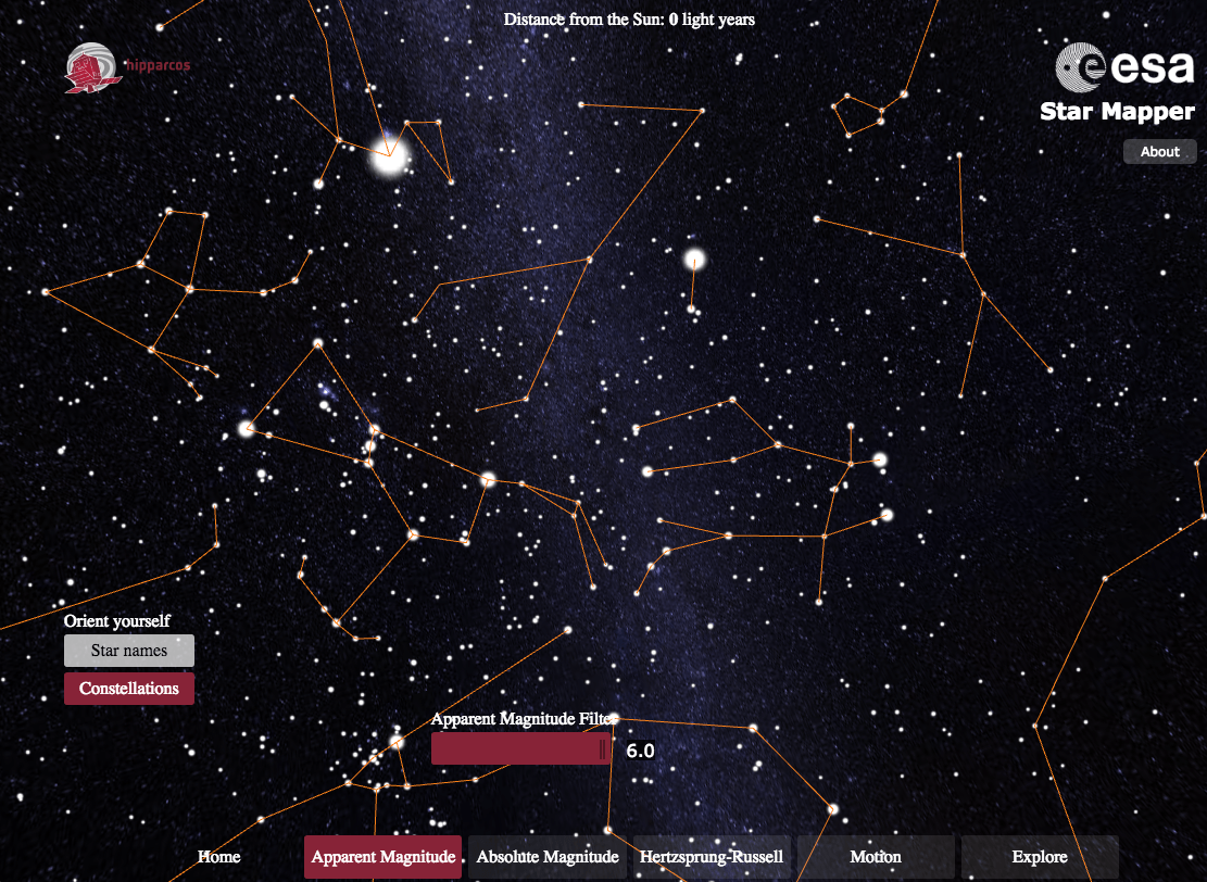 Explore the stars with this interactive Star Mapper | FlowingData