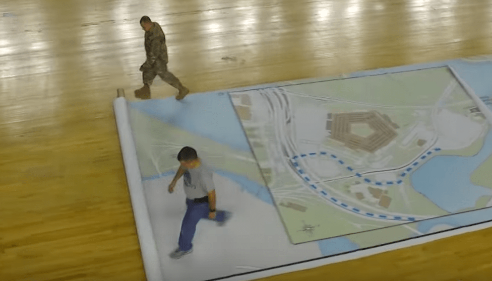 Giant map for inauguration planning | FlowingData