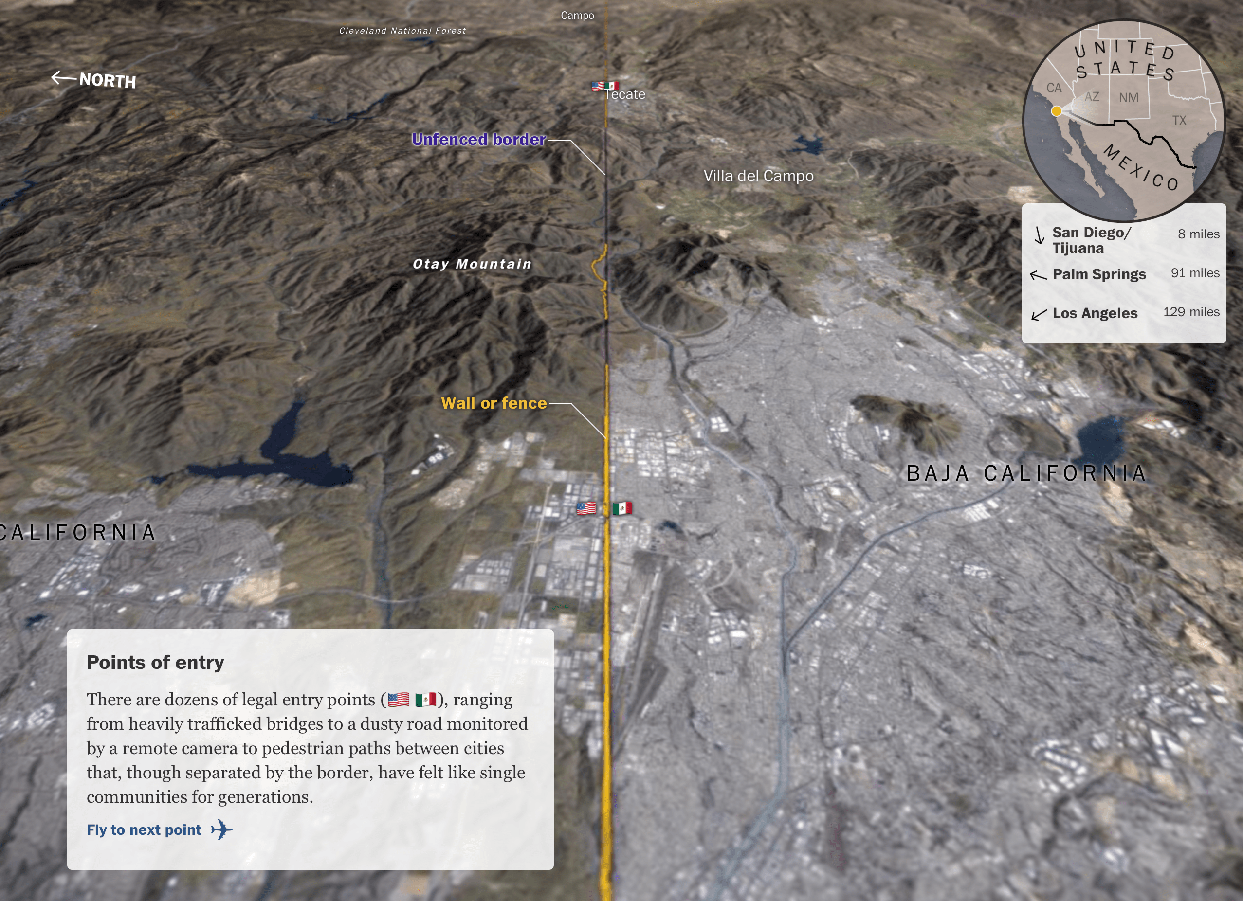 A closer look at the U.S.-Mexico border | FlowingData