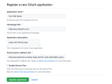 Configure Login With Github Fluentauth