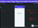 Page State Variables In Flutterflow With Update Action