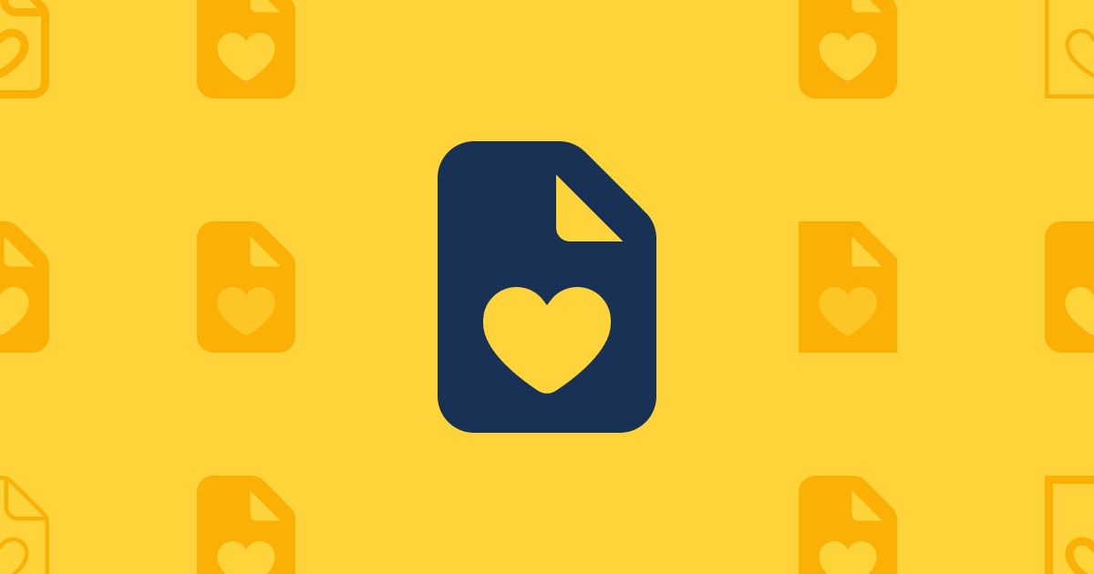File Heart Solid Icon Font Awesome