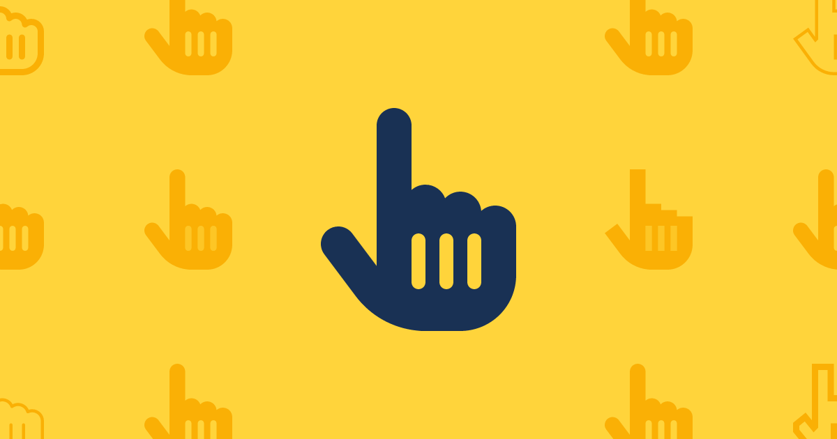 Pointer Hand Icon Font Awesome