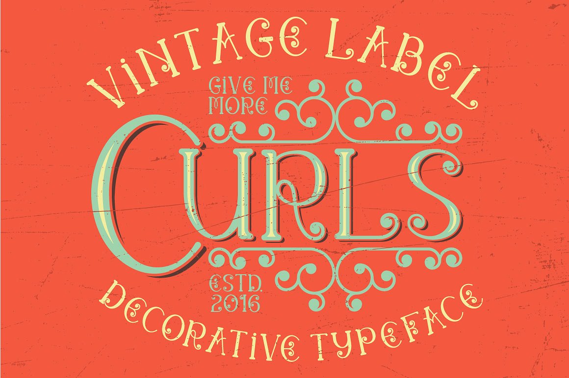 Curls Typeface - Download fonts