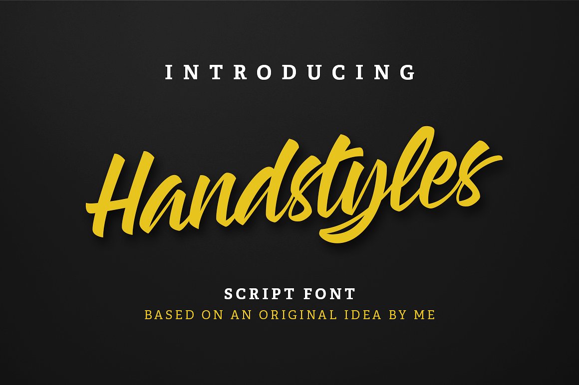 Handstyles Typeface - Download fonts