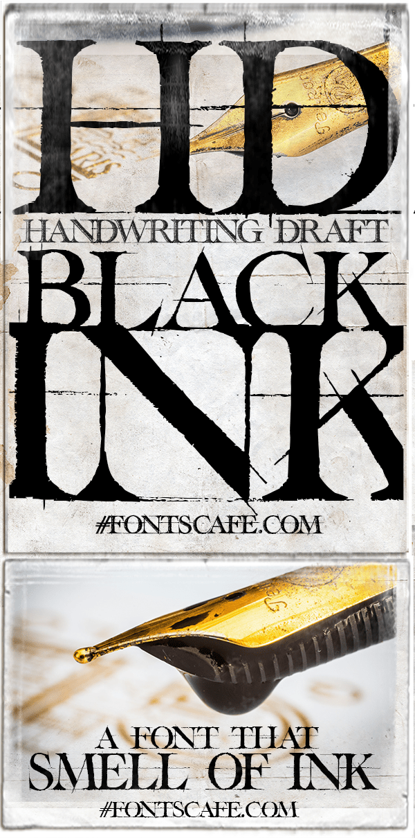 Handwriting Black Draft - Download fonts