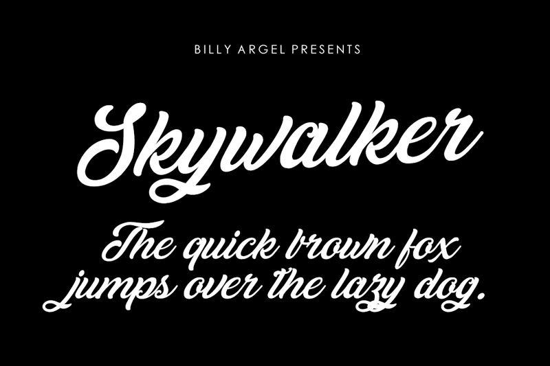 Skywalker Script - Download fonts