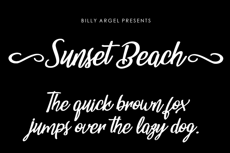 Sunset Beach Script - Download fonts
