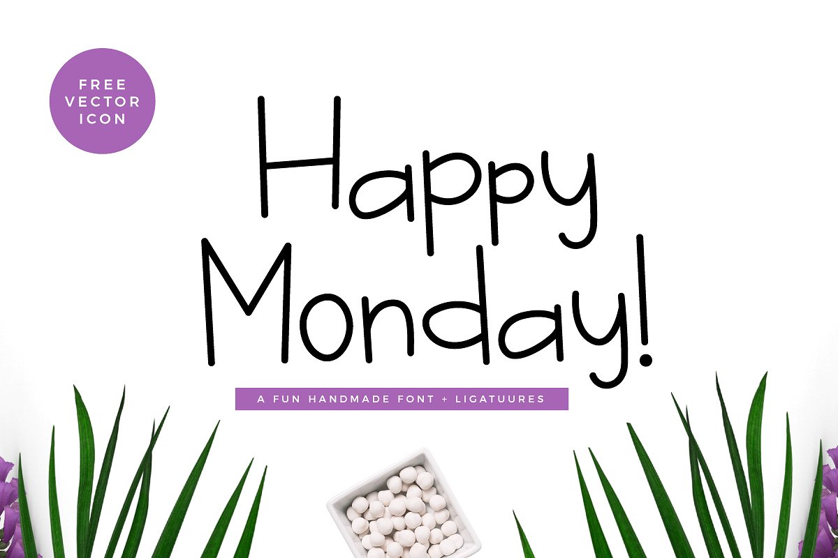 Happy Monday Script - Download fonts