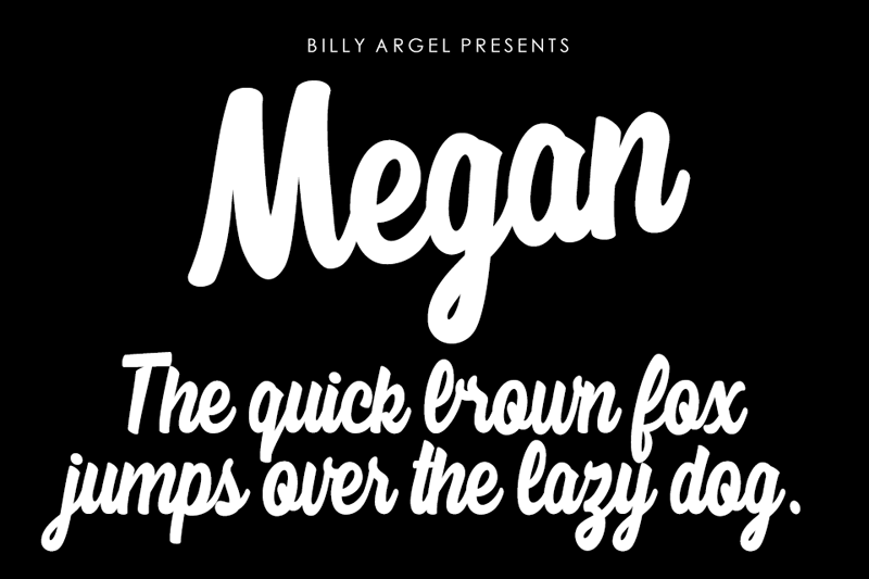 Megan Script - Download fonts