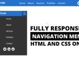 Responsive Top Navigation Menu Bar Using Html Css