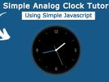 Simple Analog Clock Using Javascript For Beginners