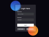 Glassmorphism Login Form In Html Css 2021
