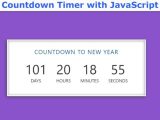 How To Create A Countdown Timer With Javascript Css