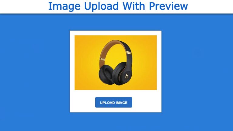 Upload The Image With A Preview Using Html Css Javascript Dev - Best Colorful Illustrations in HD