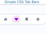 Simple Css Tab Bar With Animation Tutorial Code