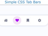 Simple Css Tab Bar With Animation Tutorial Code