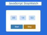 How To Create Stopwatch Using Html Css Javascript