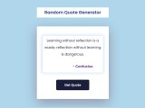 Random Quote Generator Using Javascript Css