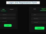 Login And Registration Form Using Html Css Javascript