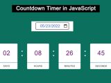 How To Create A Countdown Timer With Javascript