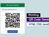 Qr Code Generator Using Javascript Css Free Code