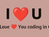 I Love You Code In C пёџ Step By Step