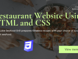 Restaurant Website Using Html And Css