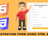 Registration Form Using Html And Css