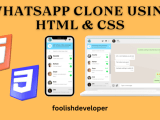 Whatsapp Clone Using Html And Css