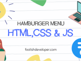 50 Hamburger Menu Free Code Demo