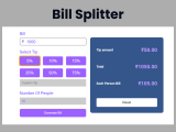 Bill Splitter Using Html Css And Javascript With Code