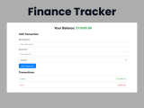 Finance Tracker Using Html Css Javascript Foolishdeveloper