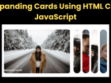 Expanding Cards Using Html Css Javascript