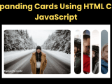 Expanding Cards Using Html Css Javascript