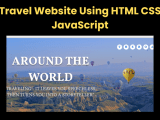 Travel Website Using Html Css Javascript