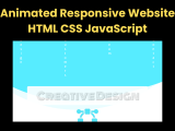 Animated Responsive Website Using Html Css Javascript