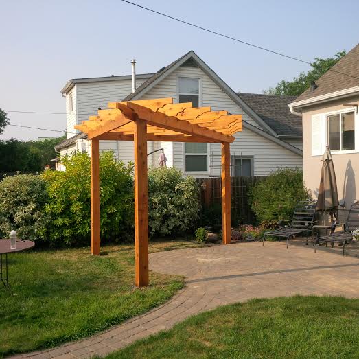 Triangle Pergola - Forest Trek Woodwork