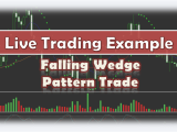 Live Trading Example Falling Wedge Pattern Trade Forexboat Trading