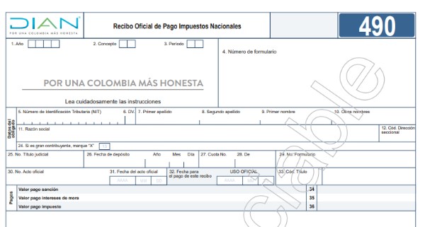 ¿Qué se reporta en el formulario 490? - Formato Dian
