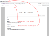 Documentation Emailing Formden