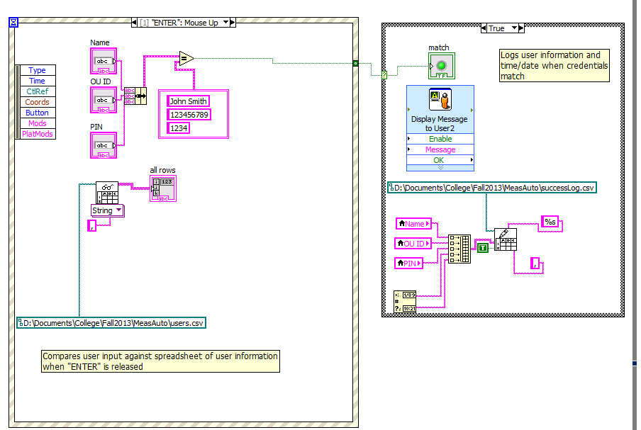 Solved Comparing Input To Information In A Csv File Using Read From