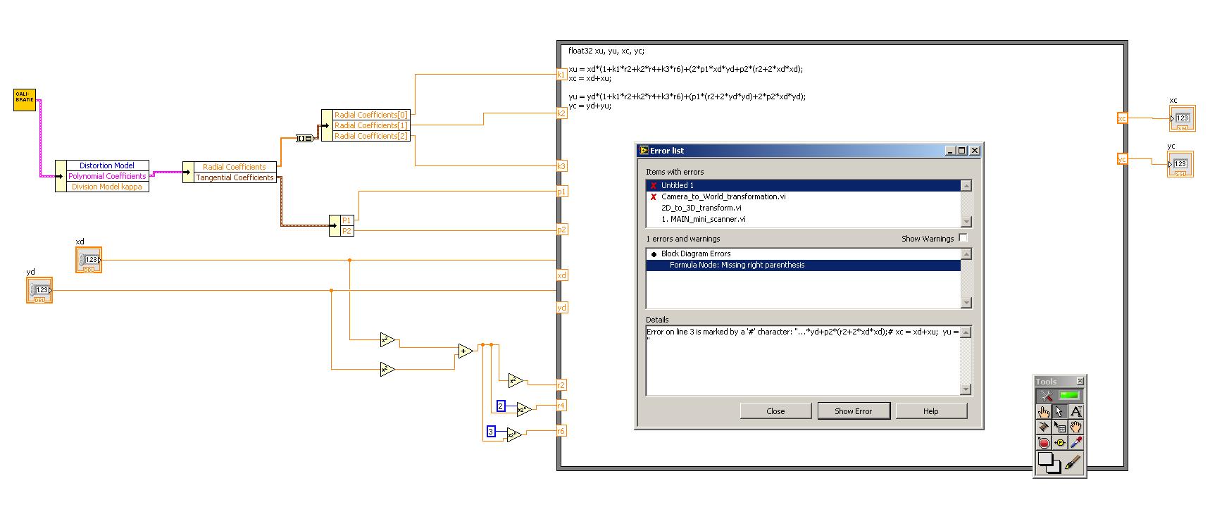 Solved Formula Node Error Missing Right Parenthesis Ni Community