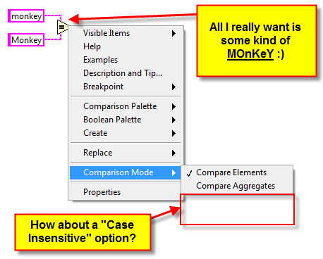 Case Insensitive Comparison Mode For String Equality Comparison Ni