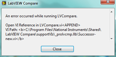 Solved How Can I Programmatically Launch Labview S Compare Vis
