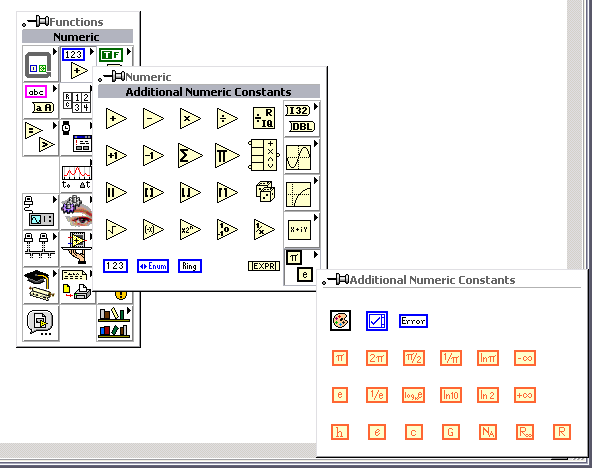 Color Box Control And Color Box Constant Place In Tools Palette Ni