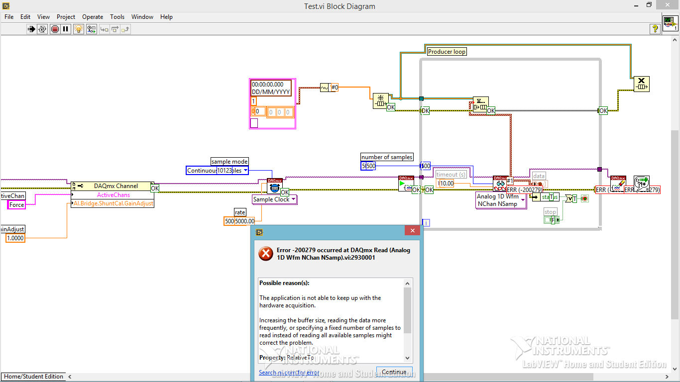 Solved Errorcode 200279 For Data Acqusition Ni Community