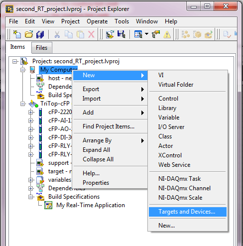 Canot Find Target Crio Io In Project Explorer Ni Community