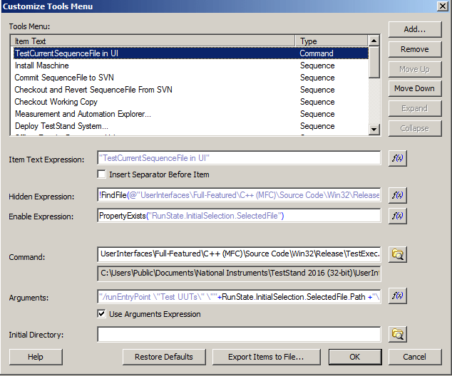 Solved Command Line Arguements For Teststand Tools Ni Community
