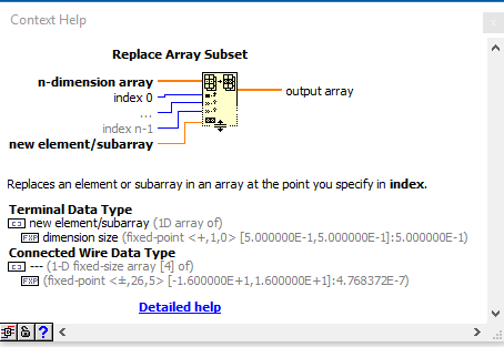 Solved Using Replace Array Subset Function With Fixed Point Array Ni